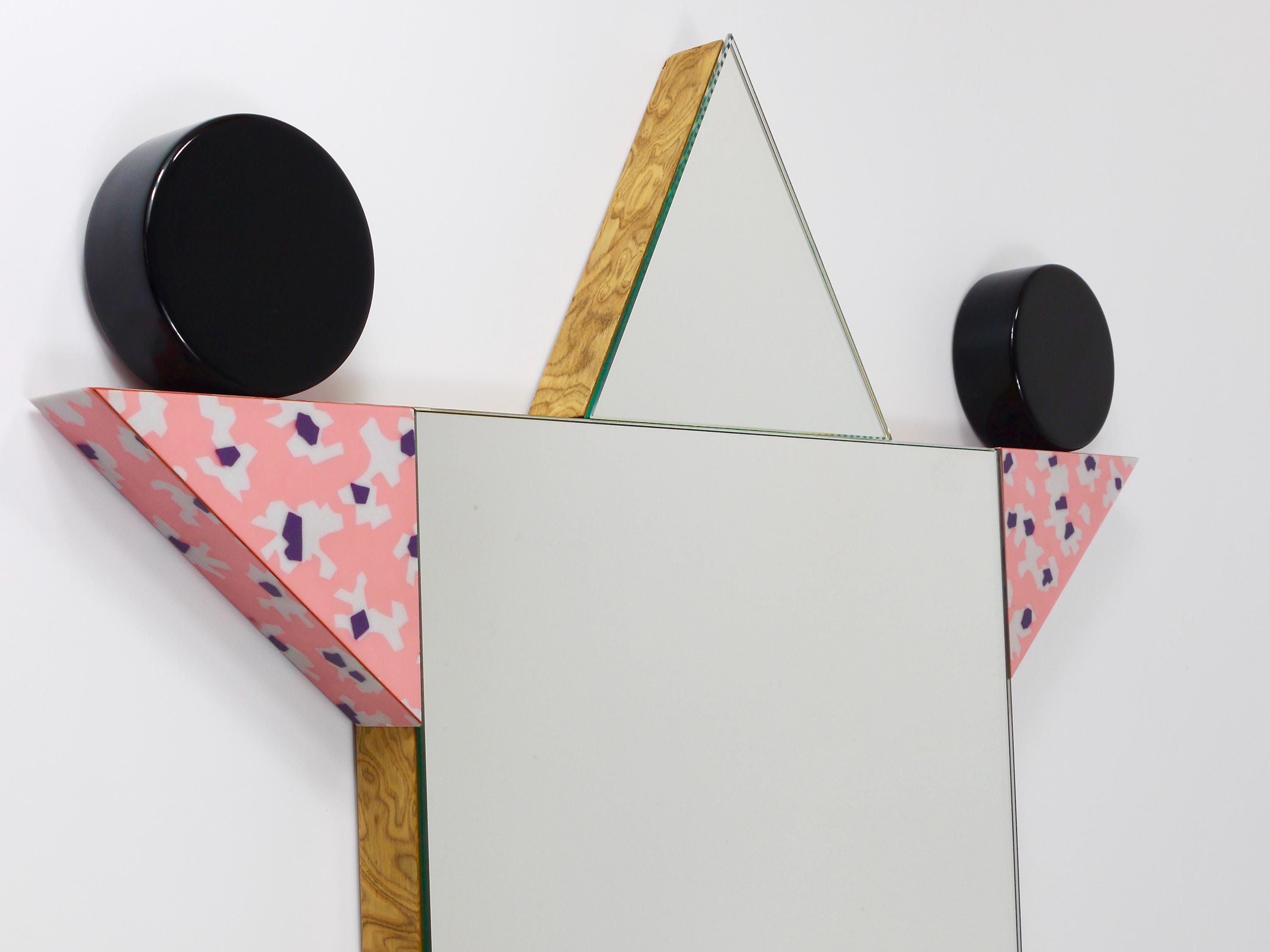 Ettore Sottsass Memphis Milano Diva Vintage Wall Mirror, Italy, 1984 - Etsy