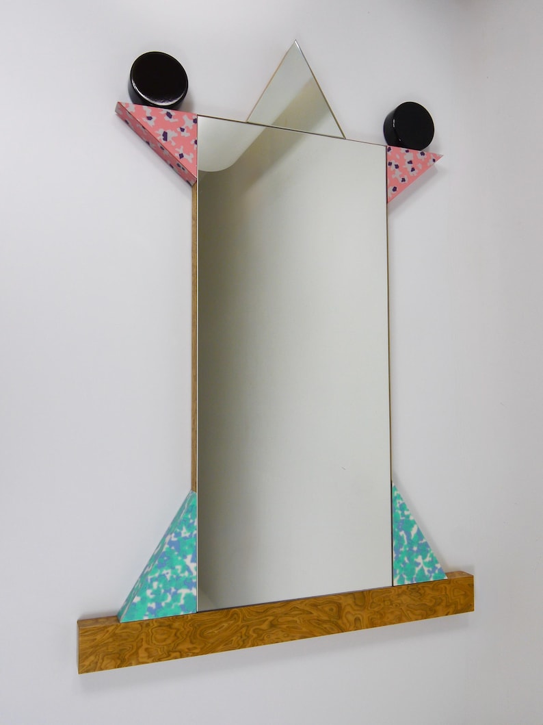 Ettore Sottsass Memphis Milano Diva Vintage Wall Mirror, Italy, 1984 - Etsy