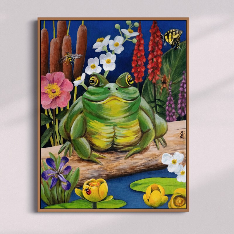 Frog Painting - Etsy