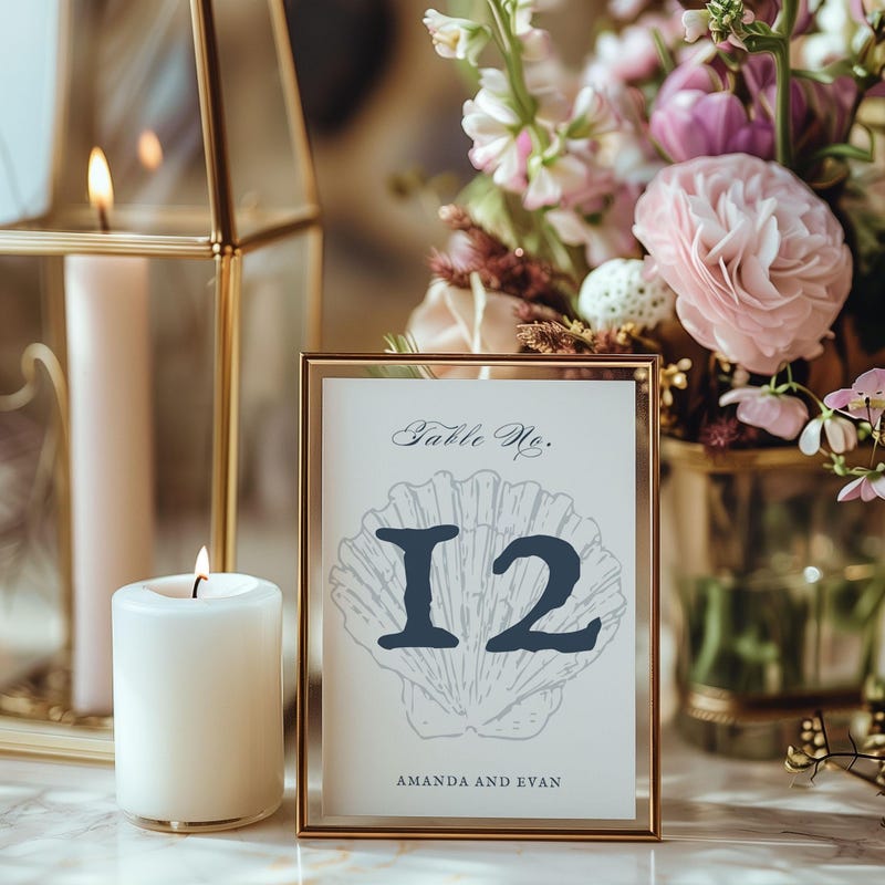 Beach Table Numbers - Etsy