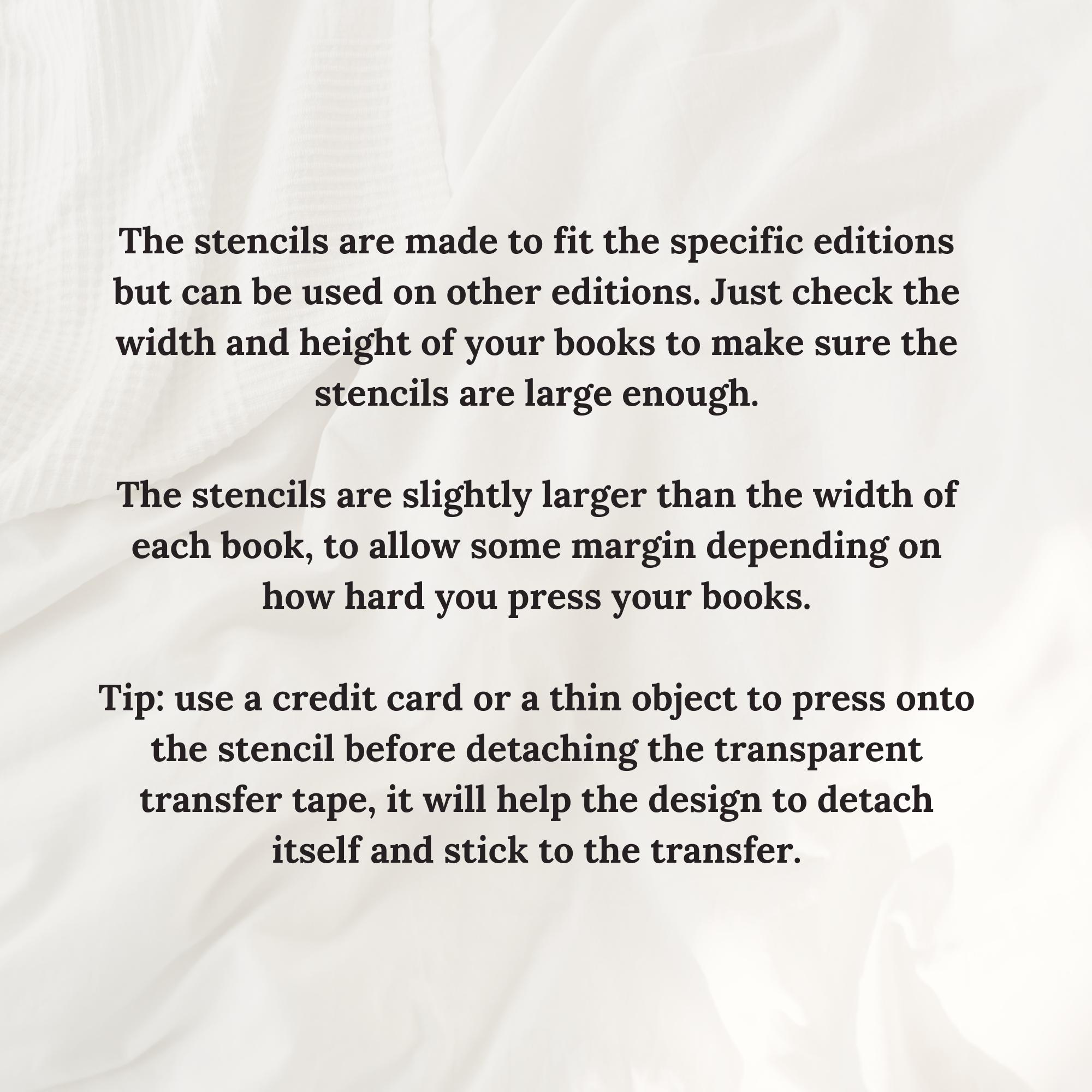 Stencil for Book Edges | Pochoir Jaspage | ACOTAR (french Edition) | A ...