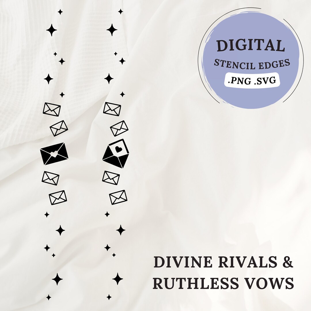 Digital File Digital File for Stencil PNG SVG Divine Rivals & Ruthless ...