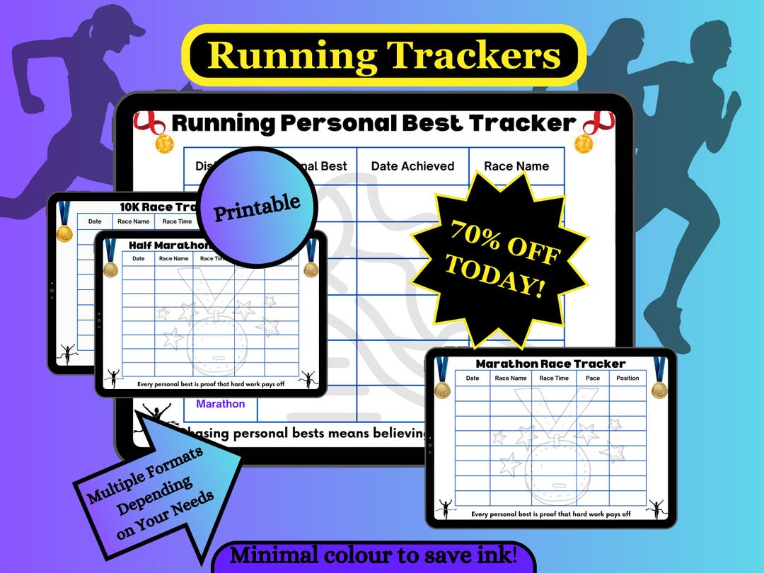 Printable Running Journal | Race Log & Personal Best Tracker | A4 PDF ...