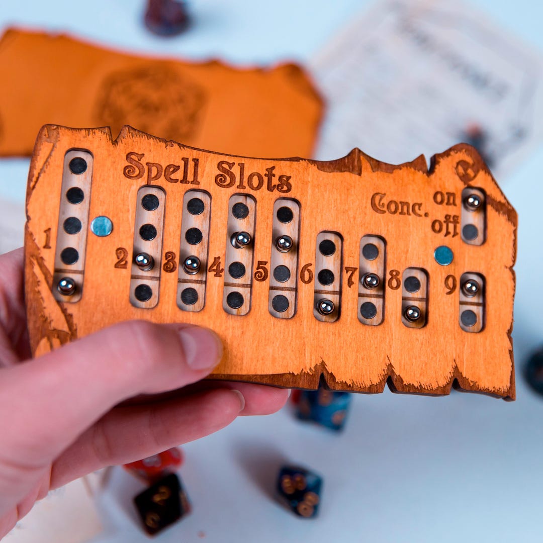 Dnd Tracker Magnetic Spell Slot Track Gamer Boyfriend Gift - Etsy