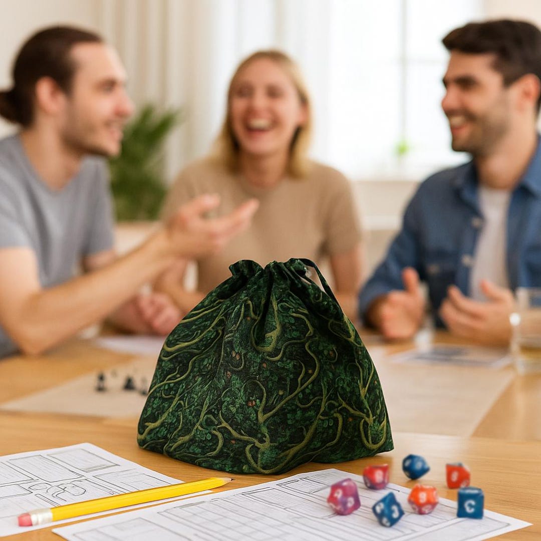 Druid Dice Bag: Handmade D&D Bag, Dnd RPG Pouch - Etsy