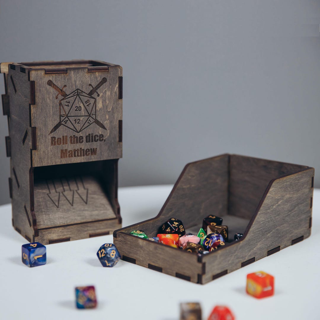 Dnd Dice Tower Custom Dice Tower Small Dice Tower - Etsy