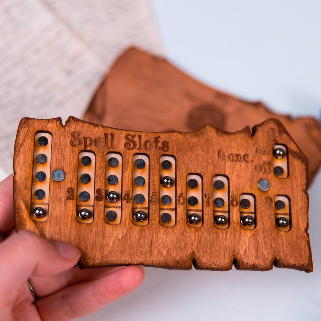 Spell Slot Track Dnd Tracker Dnd Spell Counter Dnd Group Gift - Etsy