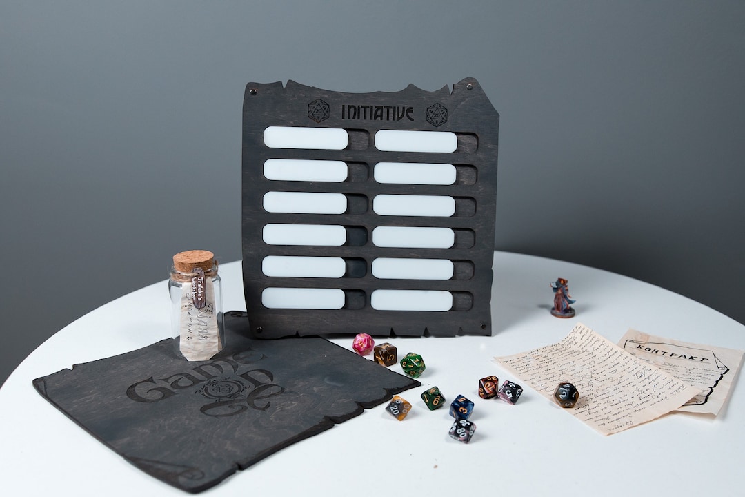 Dnd Initiative Tracker Custom Dnd Tracker Dungeon Master Gifts - Etsy