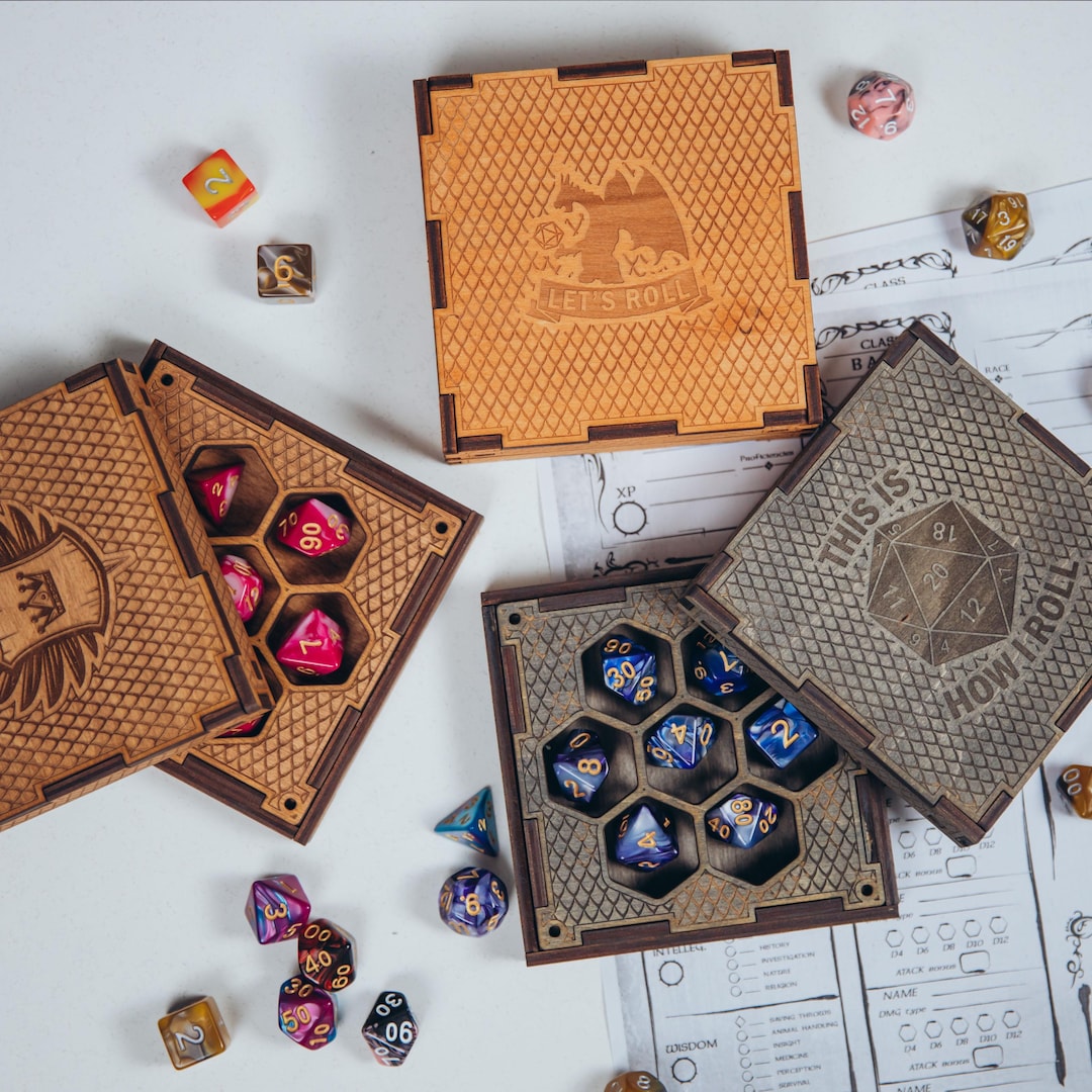 Dice Box Wood Dice Storage - Etsy