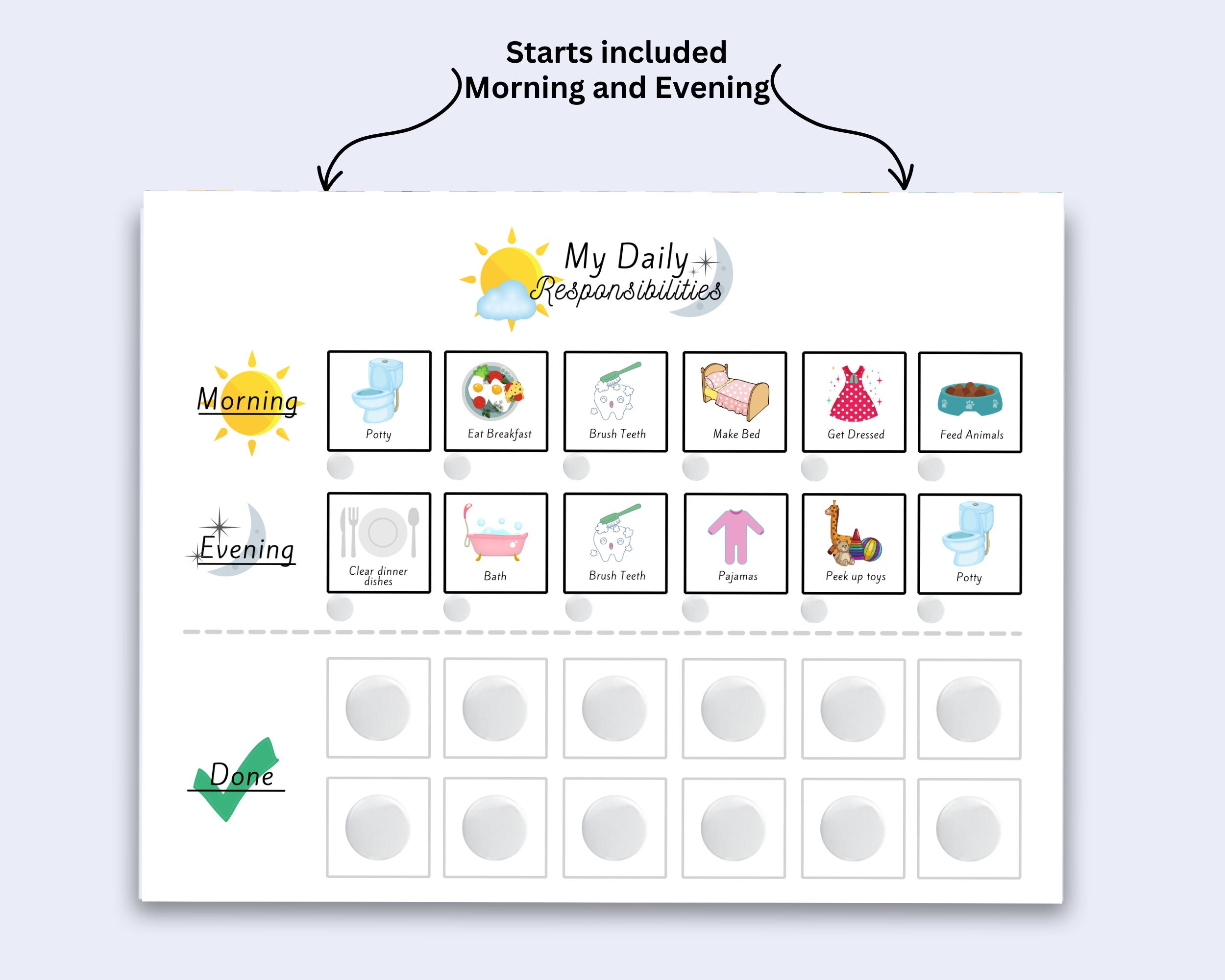 Personalized Kids Check List Notepad, Custom Children's Chore Chart ...