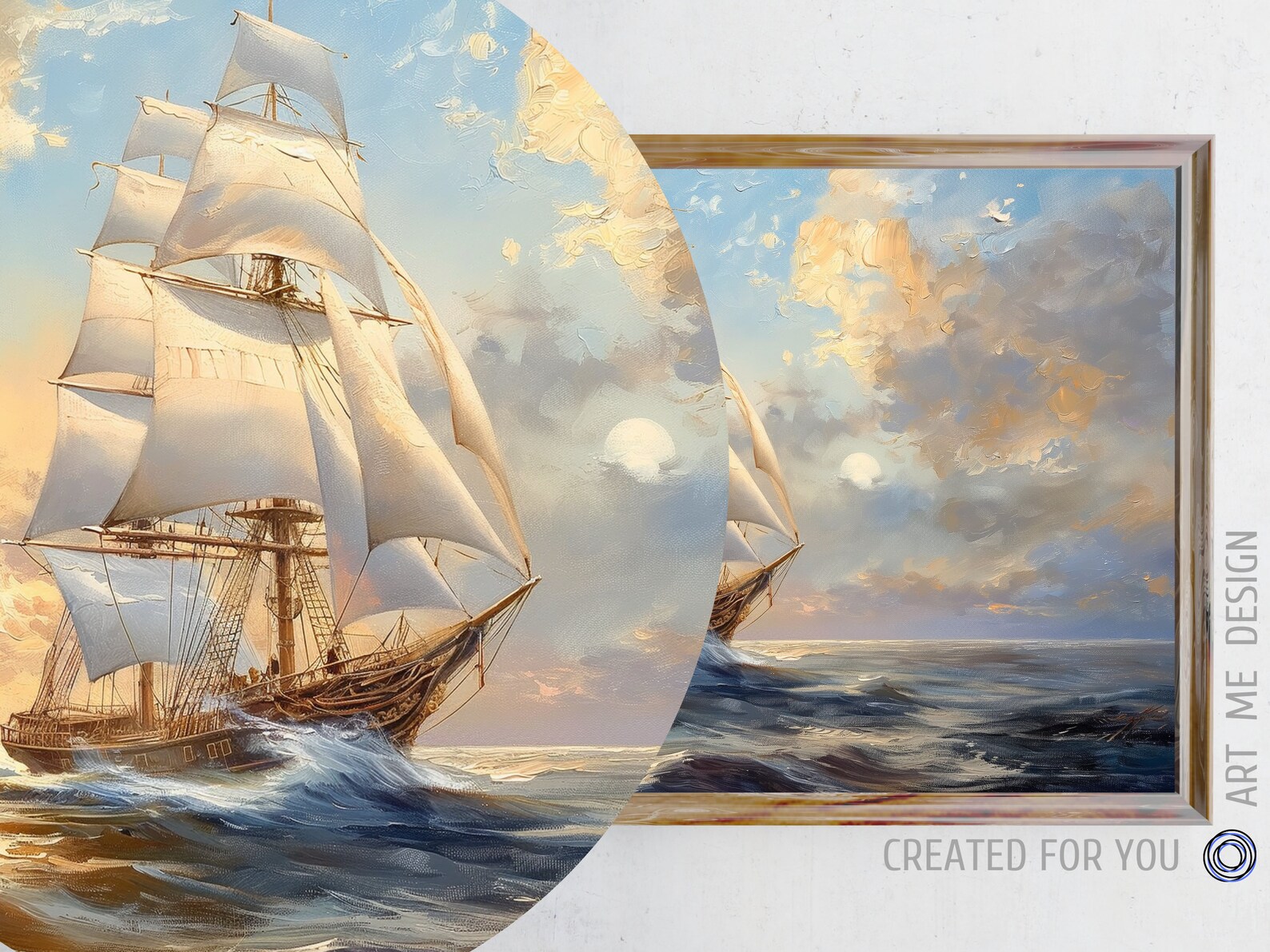 Summer Sailboat Frame Tv Art, Summer Lake Frame TV Art Coastal House ...