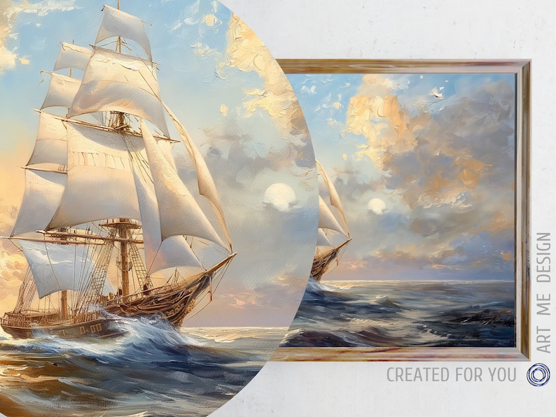 Summer Sailboat Frame Tv Art, Summer Lake Frame TV Art Coastal House ...