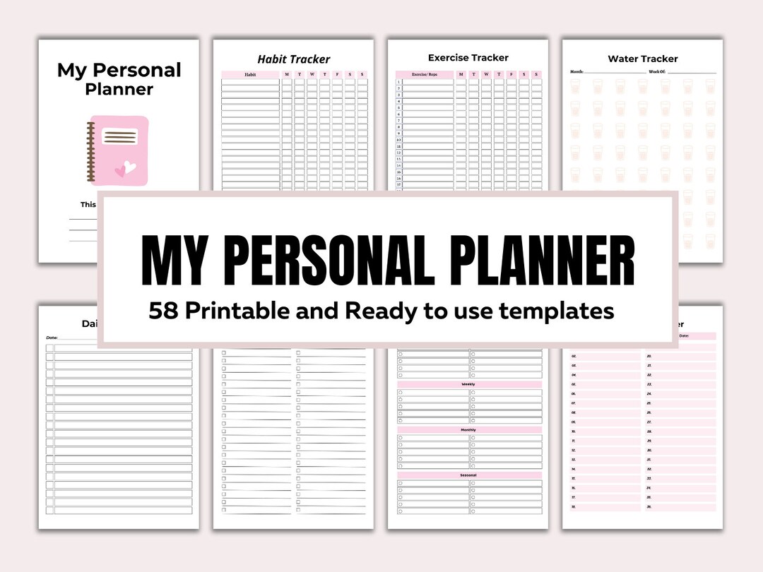 My Personal Planner Templates, Printable Planner, Personal Planner ...