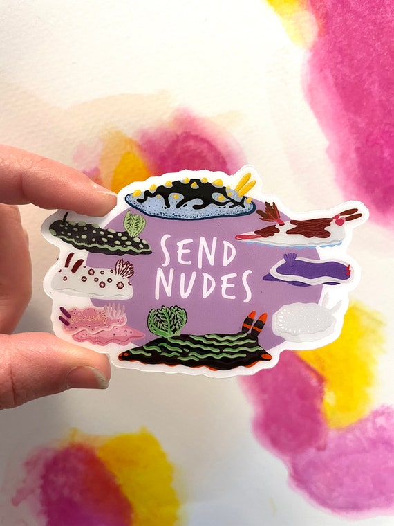 Heavy Duty Send Nudes Vinyl Sticker - Etsy