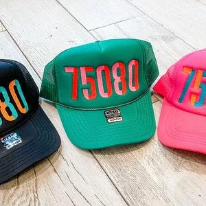 Zip Code Trucker Hat - Etsy