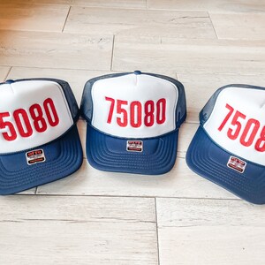 Zip Code Trucker Hat - Etsy
