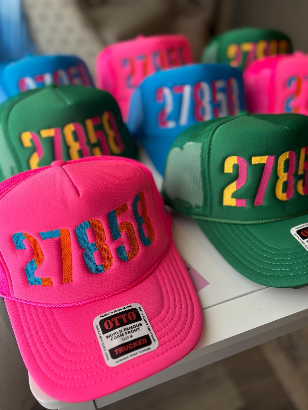 Zip Code Trucker Hat - Etsy
