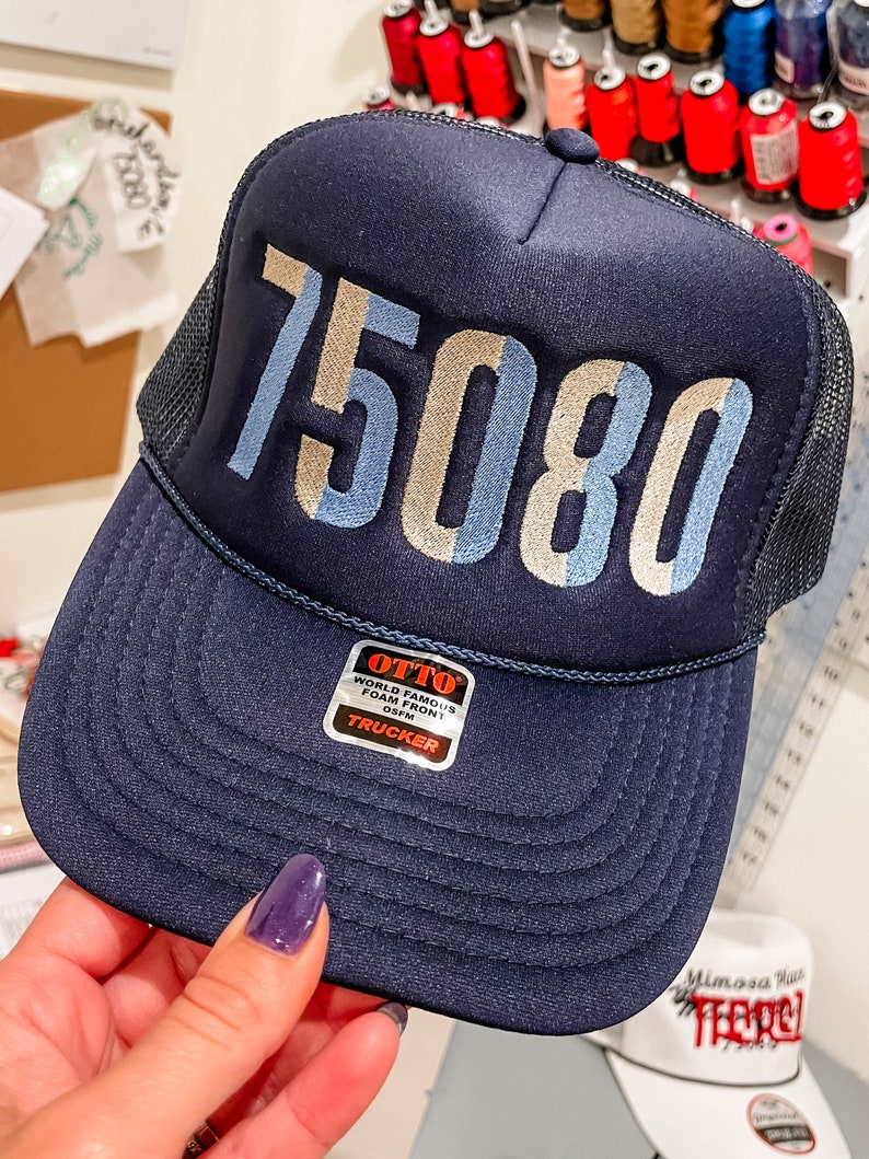 Zip Code Trucker Hat - Etsy
