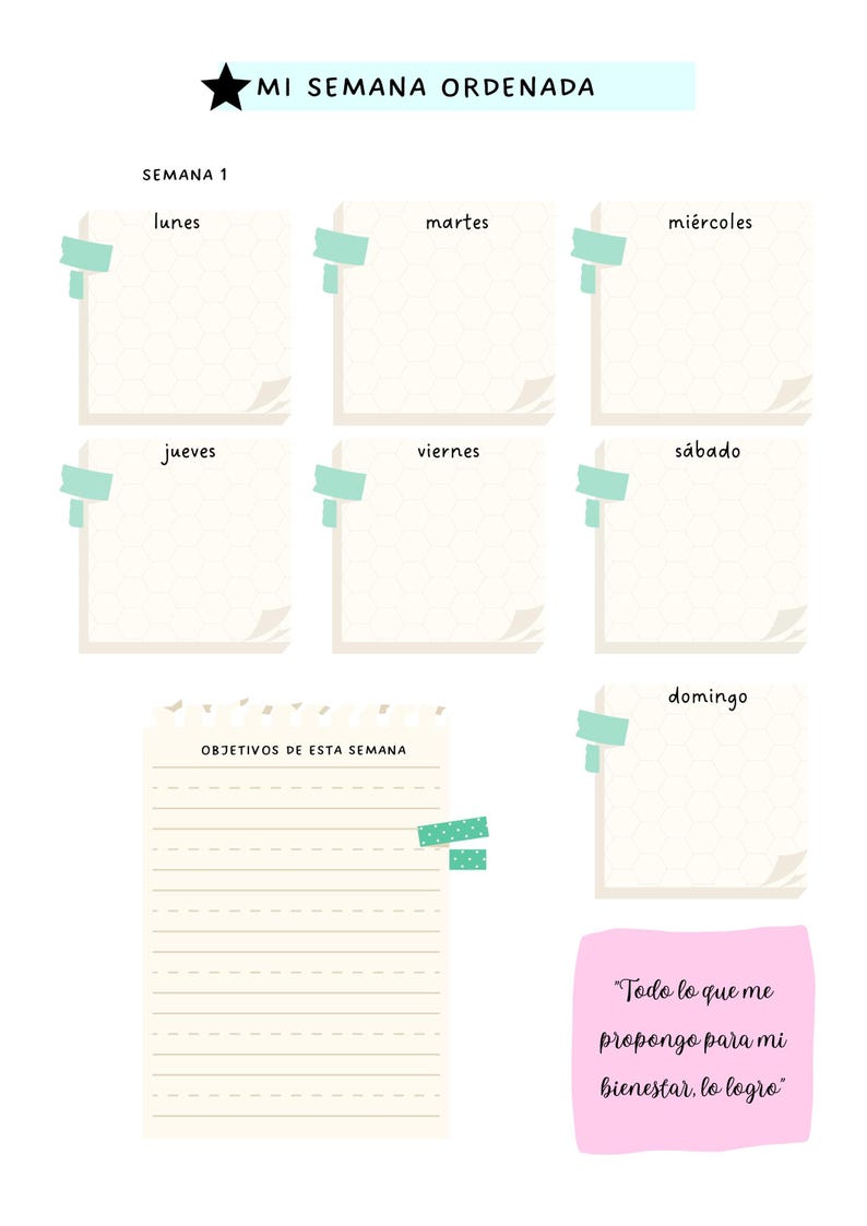 Undated Planner - Perpetual Planner - Printable Planner - Downloadable ...