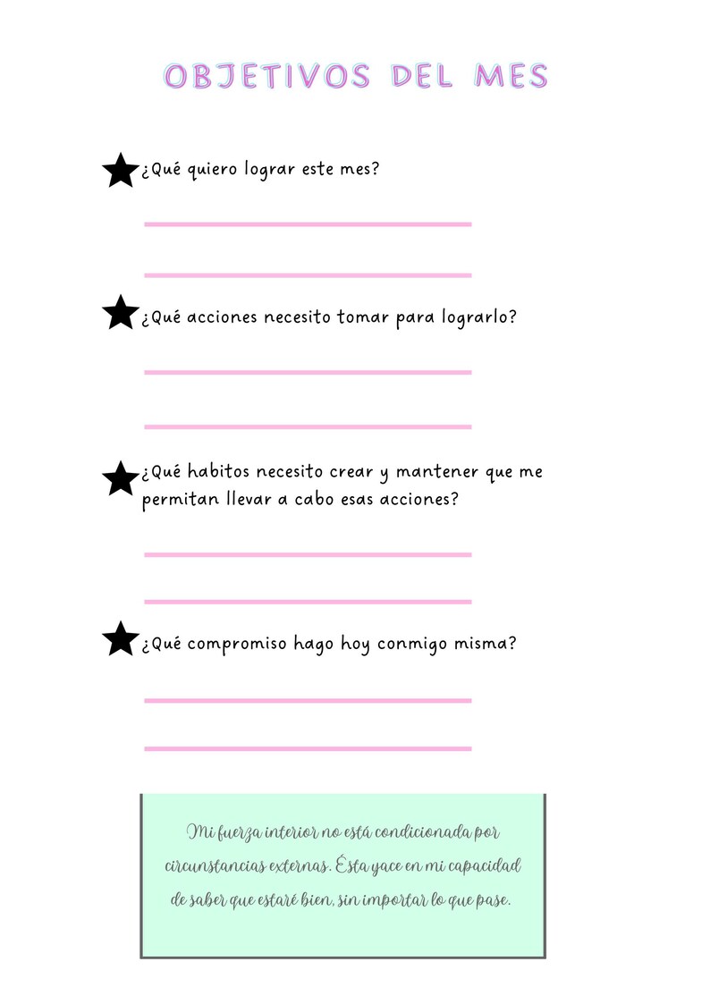 Undated Planner - Perpetual Planner - Printable Planner - Downloadable ...