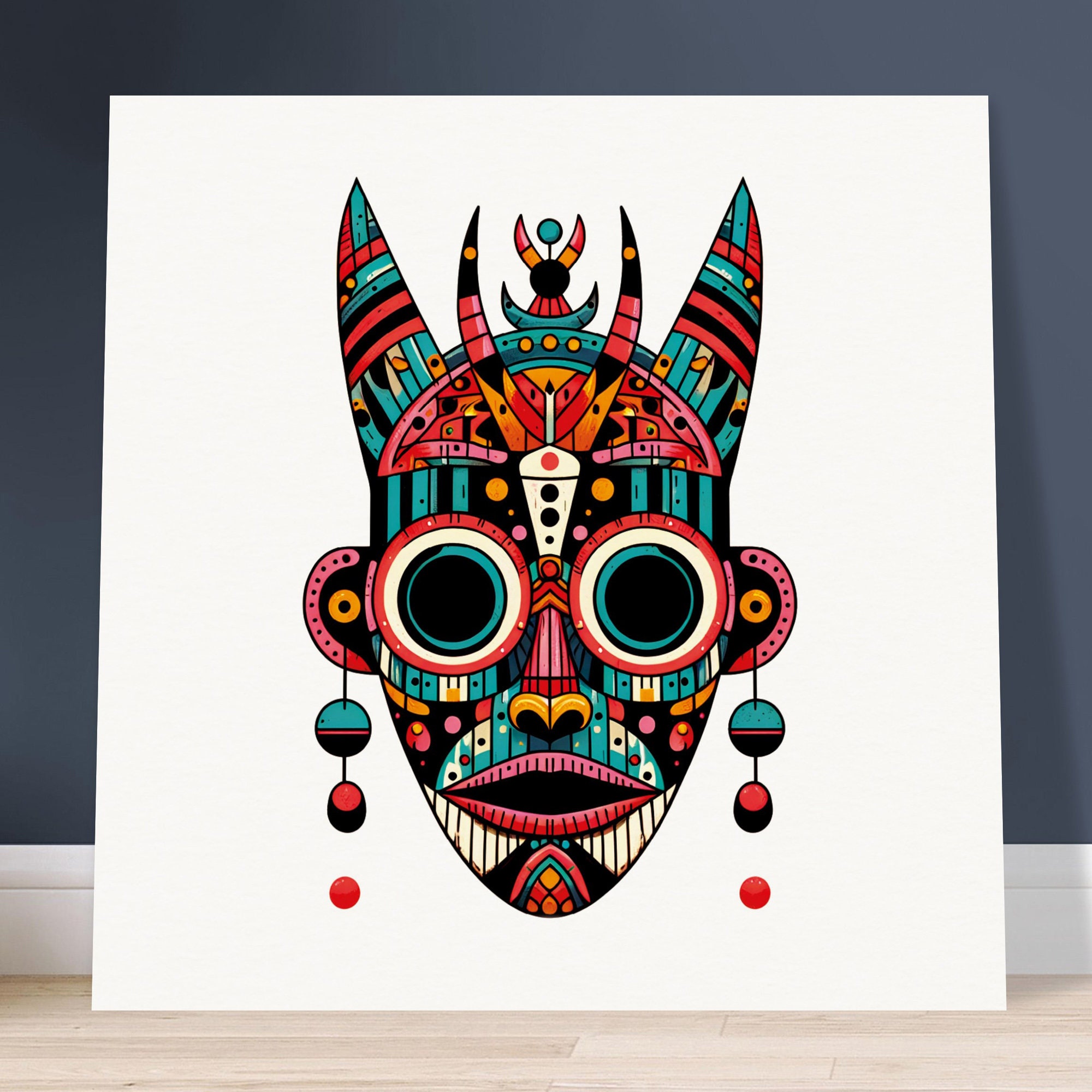 THE SPIRIT TOTEM - Large Art Print (3 Sizes) Psychedelic Voudon Art ...