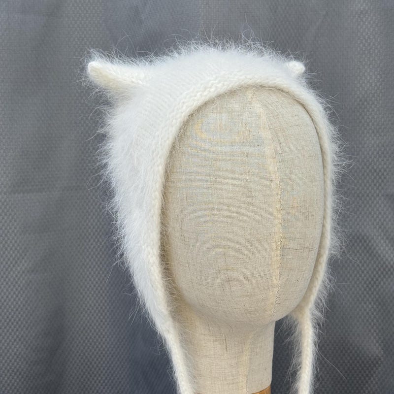 Cat Ear Satin Bonnet - Etsy