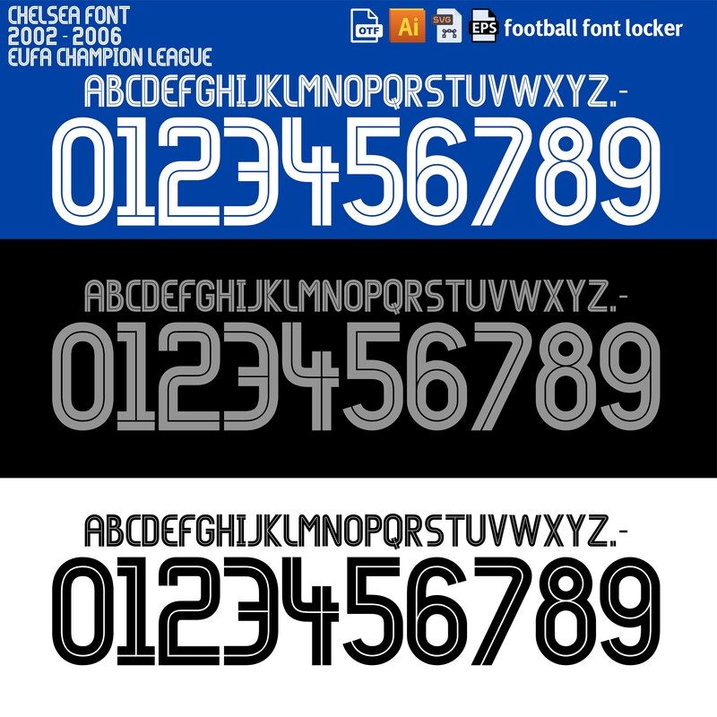 Premier League Font - Etsy
