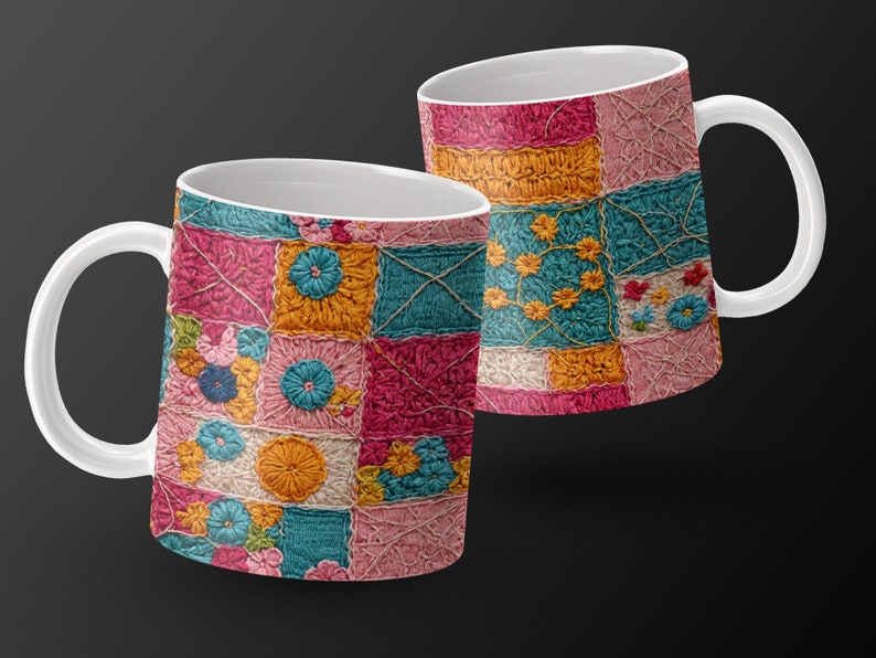 STITCHES 11 & 15 Oz Skinny MUG Wraps Digital Download PNG Seamless ...