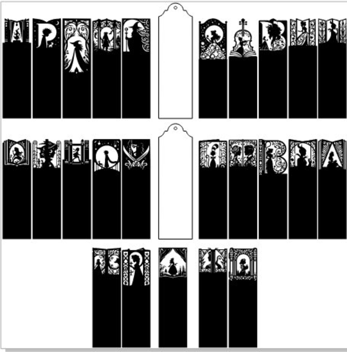 Paper-cut & Laser Cut BOOKMARKS MEGA BUNDLE for Book Lovers - Part 1 ...