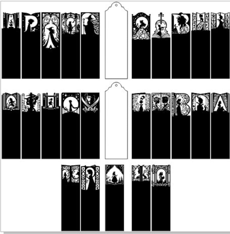 Paper-cut & Laser Cut BOOKMARKS MEGA BUNDLE for Book Lovers - Part 1 ...