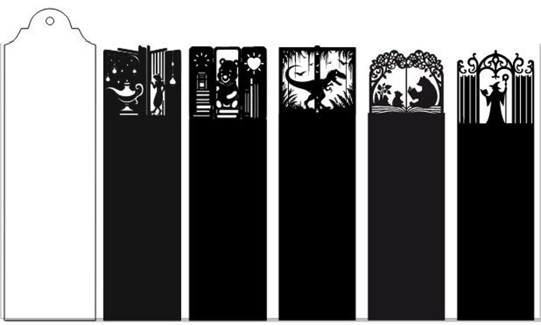Paper-cut & Laser Cut BOOKMARK TEMPLATE BUNDLE for Book Lovers - Part 1 ...