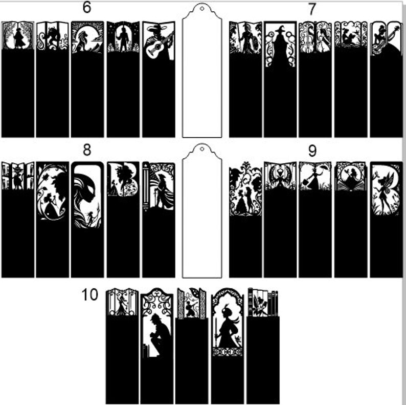 Paper-cut & Laser Cut BOOKMARKS MEGA BUNDLE for Book Lovers - Part 2 ...