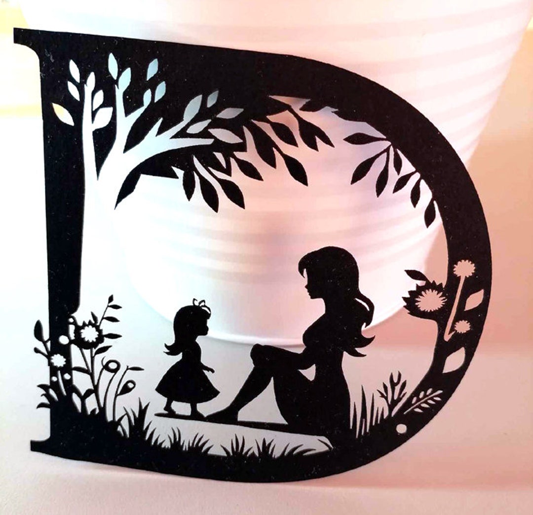 Monogram Miniature Letters - Letter D SVG, Monogram, Wedding, Alphabet ...