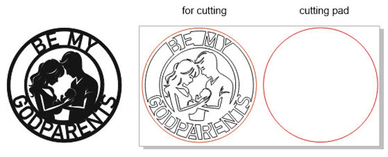 Be My Godparents 2 Digital Cut Files SVG | Godparent Proposal SVG ...