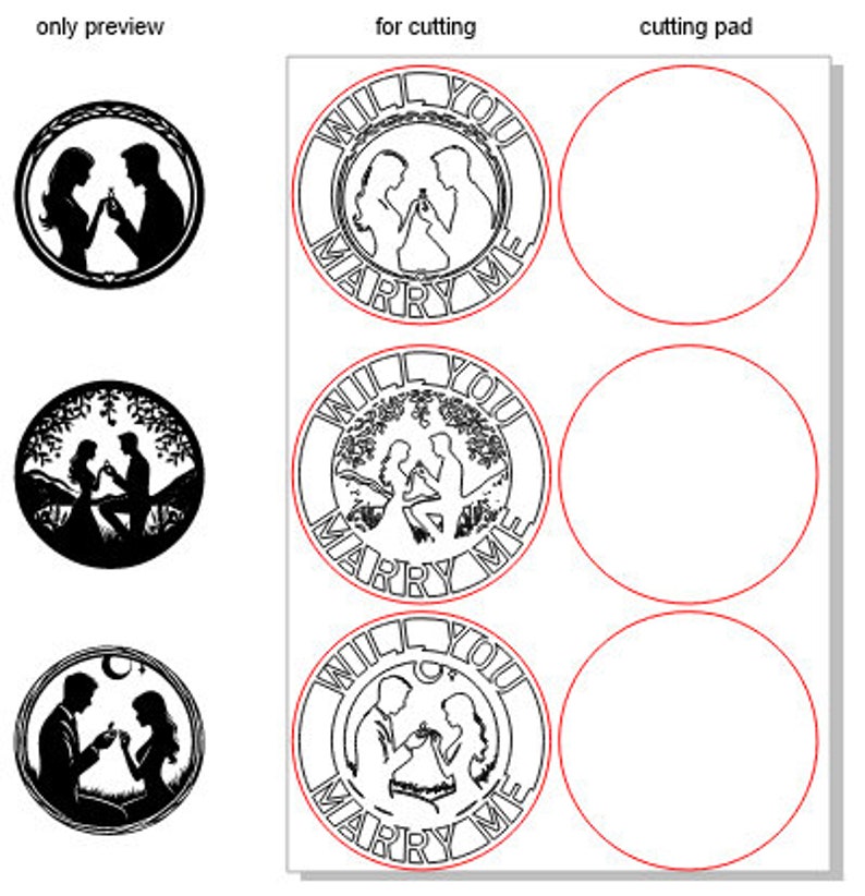 Will You Marry Me Bundle Digital Cut Files SVG | Wife Proposal SVG ...