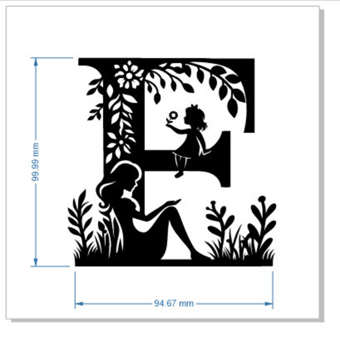 Monogram Miniature Letters - Letter F SVG, Monogram, Wedding, Alphabet ...