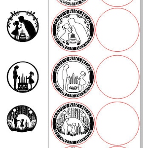 Happy Birthday My Family Bundle - 1 Digital Cut Files SVG TEMPLATE ...