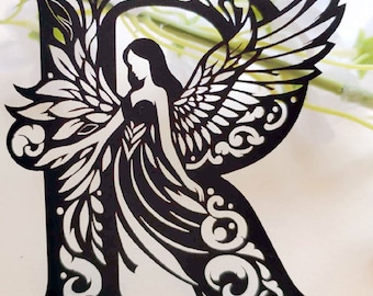 Monogram Miniature Letters - Angel Latin Alphabet SVG, Monogram ...