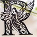 Monogram Miniature Letters - Angel Letter R SVG, Monogram, Wedding ...