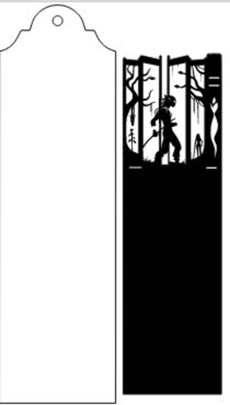Papercut Bookmarks 'avatar' for Laser Cutting or Handcutting & SVG File ...