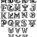 Monogram Miniature Letters - Angel Latin Alphabet SVG, Monogram ...