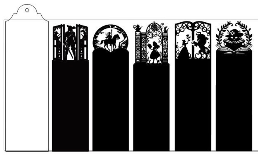 Paper-cut & Laser Cut BOOKMARK TEMPLATE BUNDLE for Book Lovers - Part 2 ...