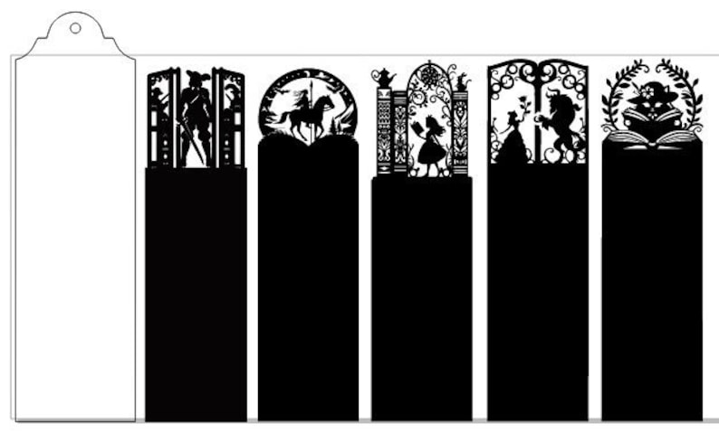 Paper-cut & Laser Cut BOOKMARK TEMPLATE BUNDLE for Book Lovers Part 2 ...