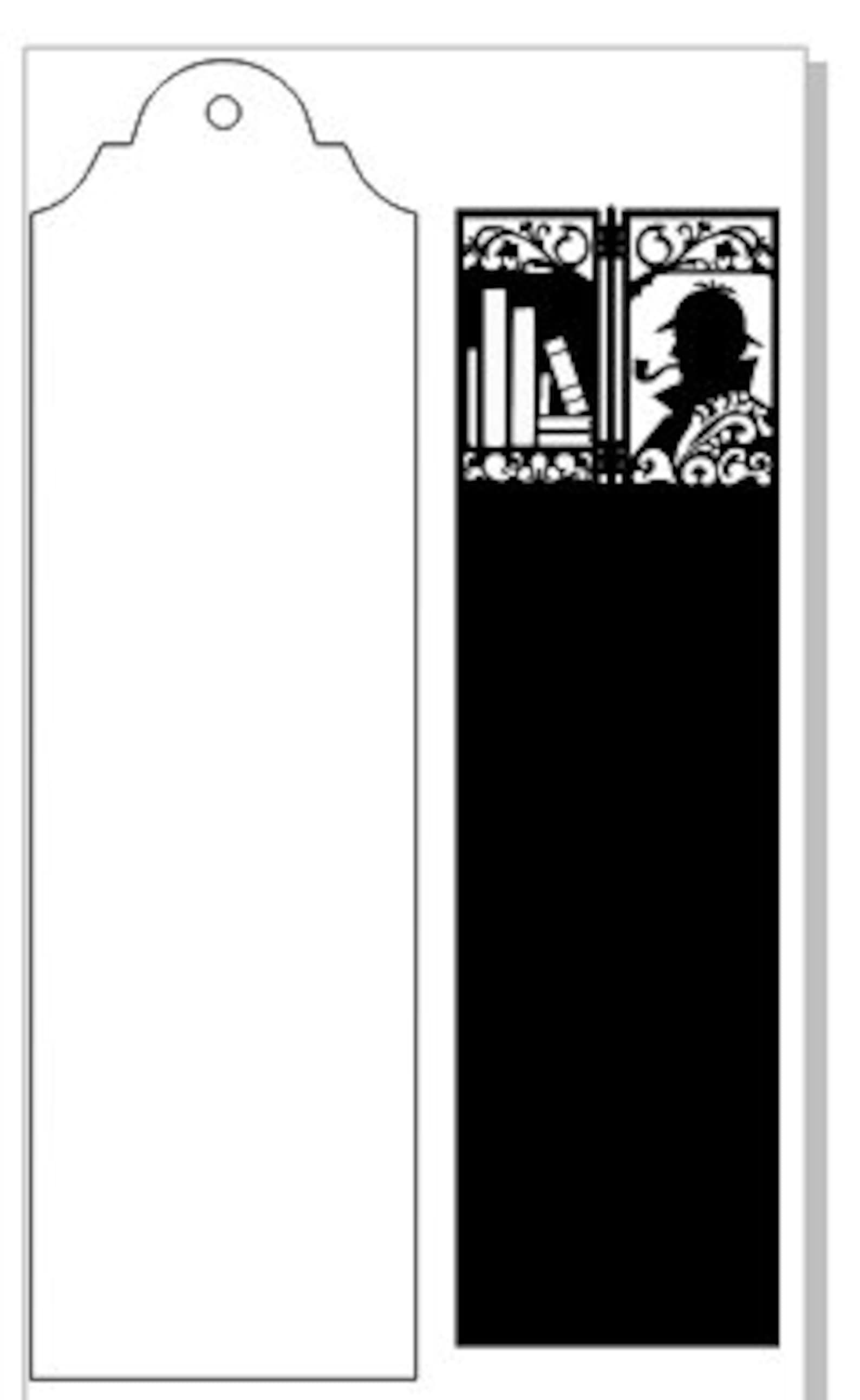 Papercut Template Bookmark 'sherlock Holmes' for Laser Cutting or ...