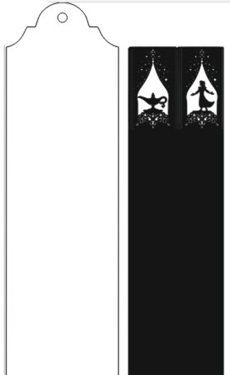 Papercut Bookmarks 'aladdin and the Magic Lamp' for Laser Cutting or ...