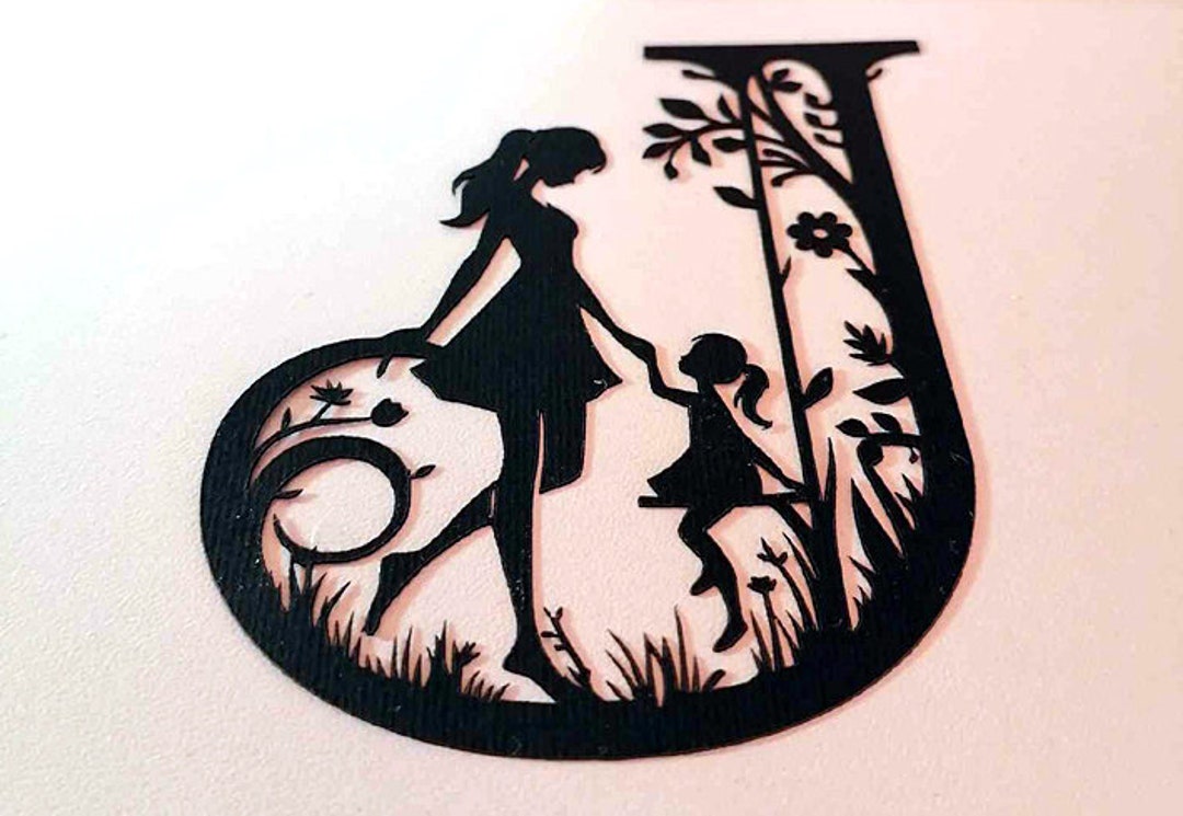 Monogram Miniature Letters - Letter J SVG, Monogram, Wedding, Alphabet ...