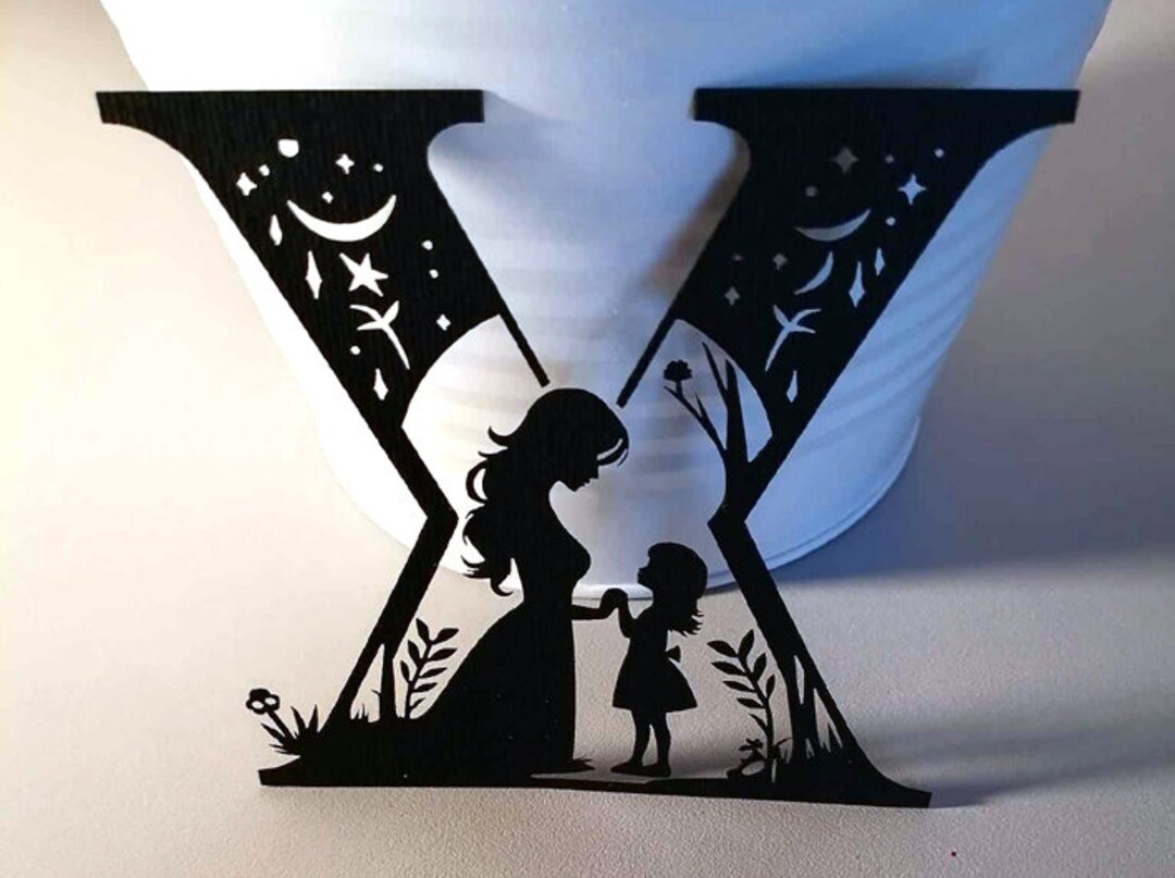 Monogram Miniature Letters - Letter X SVG, Monogram, Wedding, Alphabet ...