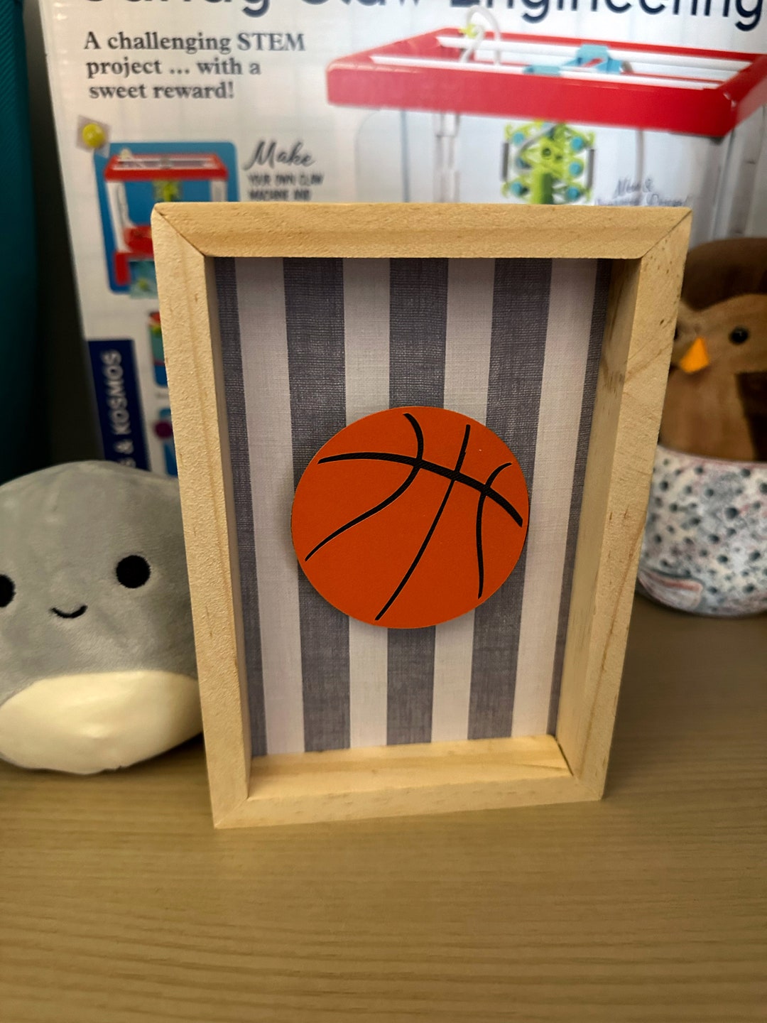 Basketball Sports Shadow Box Home Decor Upcycled Pallet Wood - Etsy