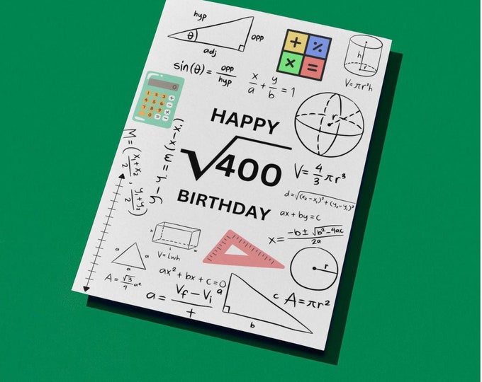 Math Birthday Card Taylor Series Calculus Birthday Sum Summation Number ...