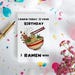Ramen Birthday Card, Asian Food Theme, Unique Greeting Card, Foodie ...